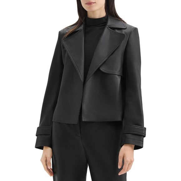 Theory | Jackets & Coats | Theory Menefer Leather Coat | Poshmark